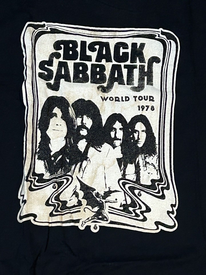 Official Black Sabbath T-Shirt Tour Ozzy Osbourne 1978 Repint ...