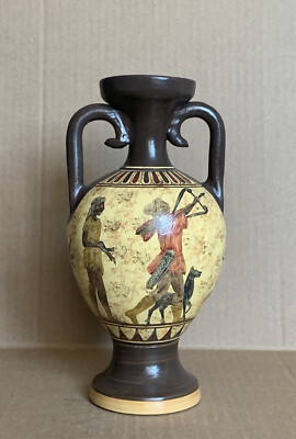 Vintage Classical Copy Hand Made In Greece Reproduction Ancient Vase 9. ...