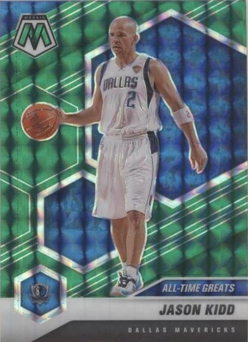 2020-21 Panini Mosaic - All-Time Greats Jason Kidd #294 Green Mosaic ...