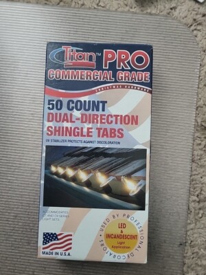 TITAN PRO COMMERCIALGRADE 50 Count DUAL DIRECTION SHINGLE TAB NEW | eBay