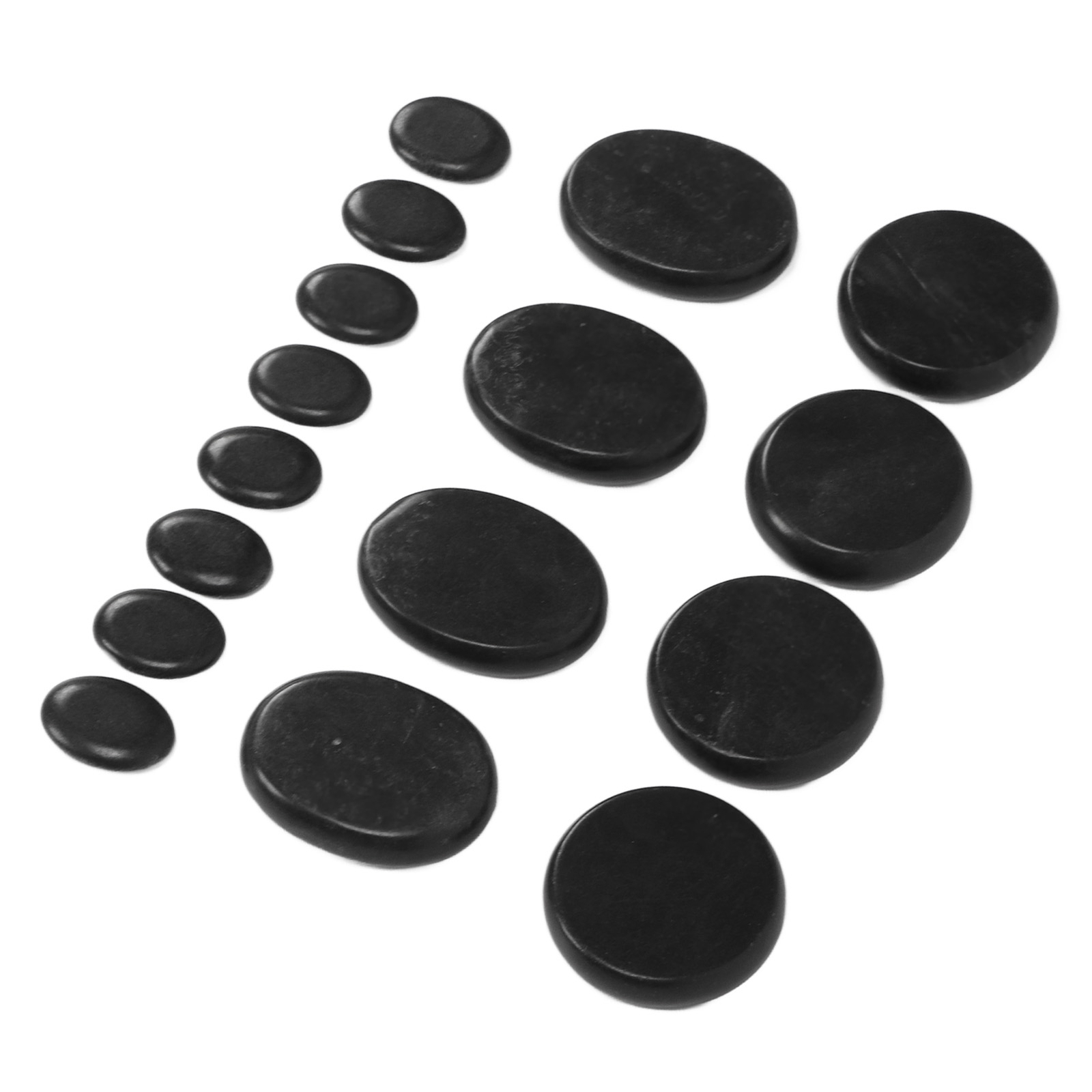 16pcs Massage Stones Warming Reduce Waterless Smooth Heated Stone Box ...