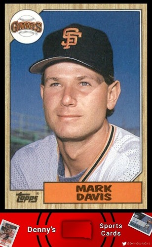 1987 Topps #21 Mark Davis San Francisco Giants Baseball Card | eBay