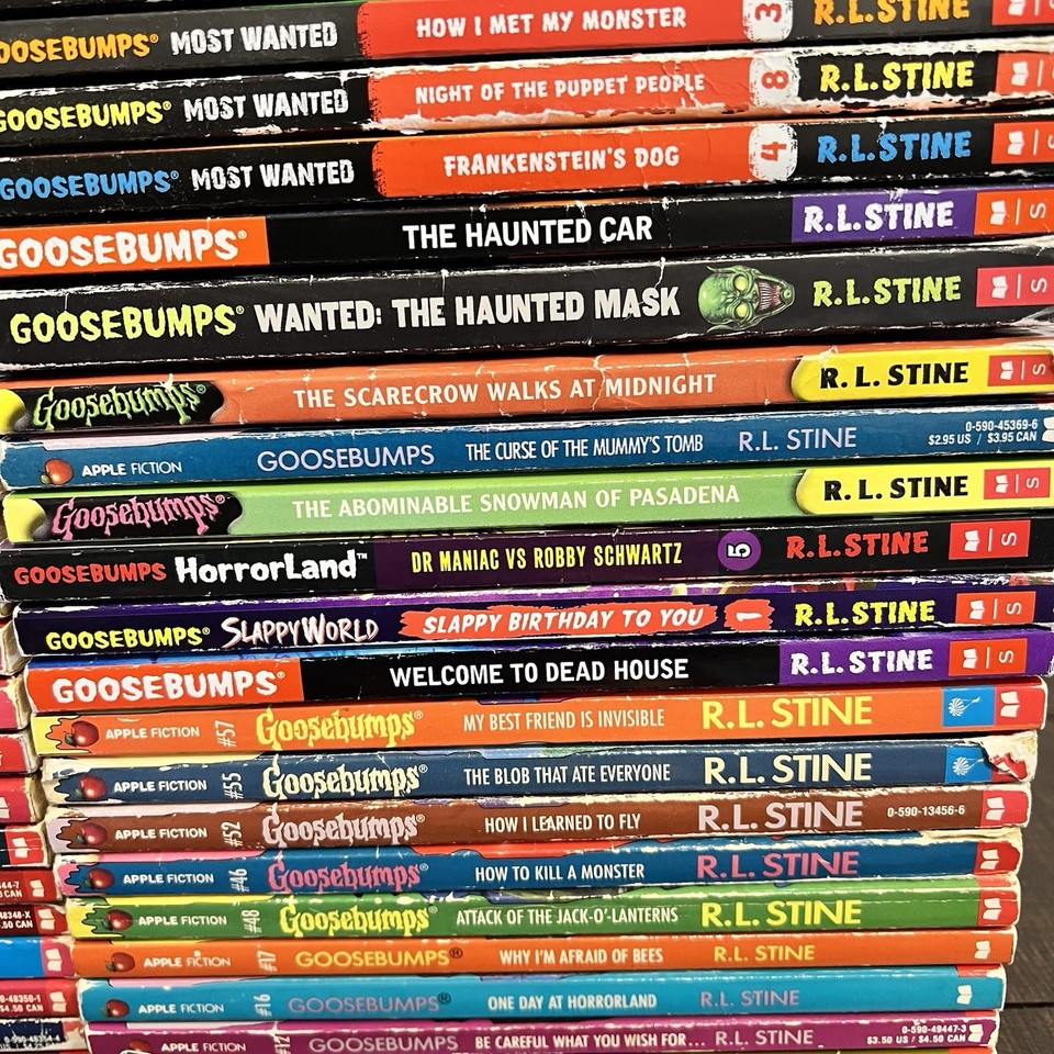 Mixed Lot of 55 Goosebumps Books RL Stine Horrorland Most Wanted Fear ...