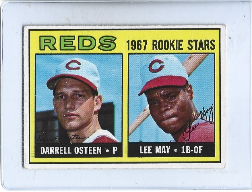 1967 Topps Baseball Cincinnati Reds Rookie Stars #222-Darrell Osteen ...