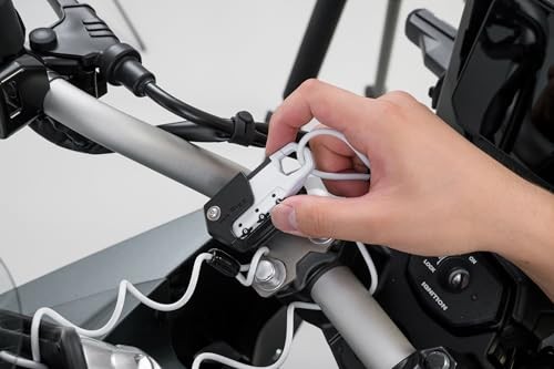 TANAX Motorcycle Anti-Theft Helmet Wire Lock Handlebar Clamp Mount Coil ...