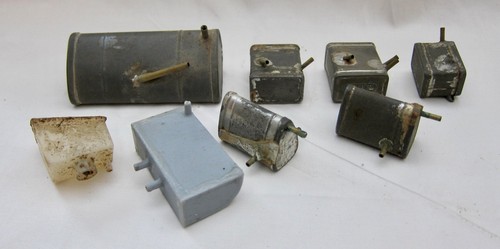 Eight Various Small Fuel Tanks for R/C or Control Line Model Airplanes ...