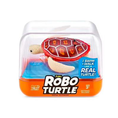 Zuru Robo Alive Robo Turtle Robotic Swimming Turtle, Orange, NEW! | eBay