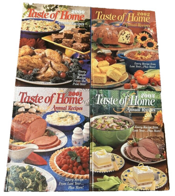 Taste Of Home Annual Recipes 2000 2001 2002 2003 Hardcover | eBay