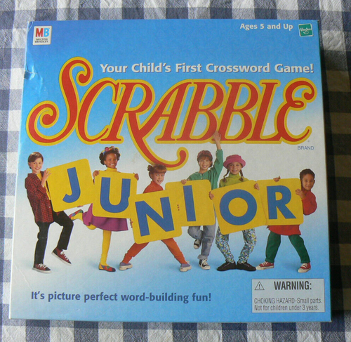 SCRABBLE Junior, Child's First Crossword Game, Complete, Boxed, Hasbro ...
