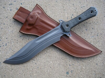 Azula Custom Molded Leather Sheath For Busse Combat TROUGH RAIDER Knife ...