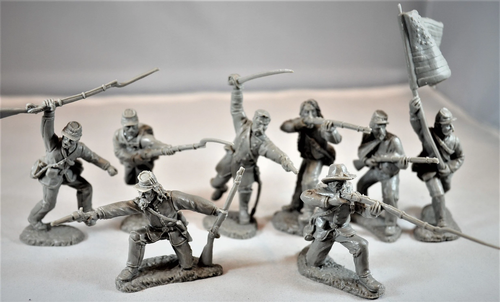 Toy Soldiers of San Diego TSSD Union Infantry Gray Set 2C Civil War ...