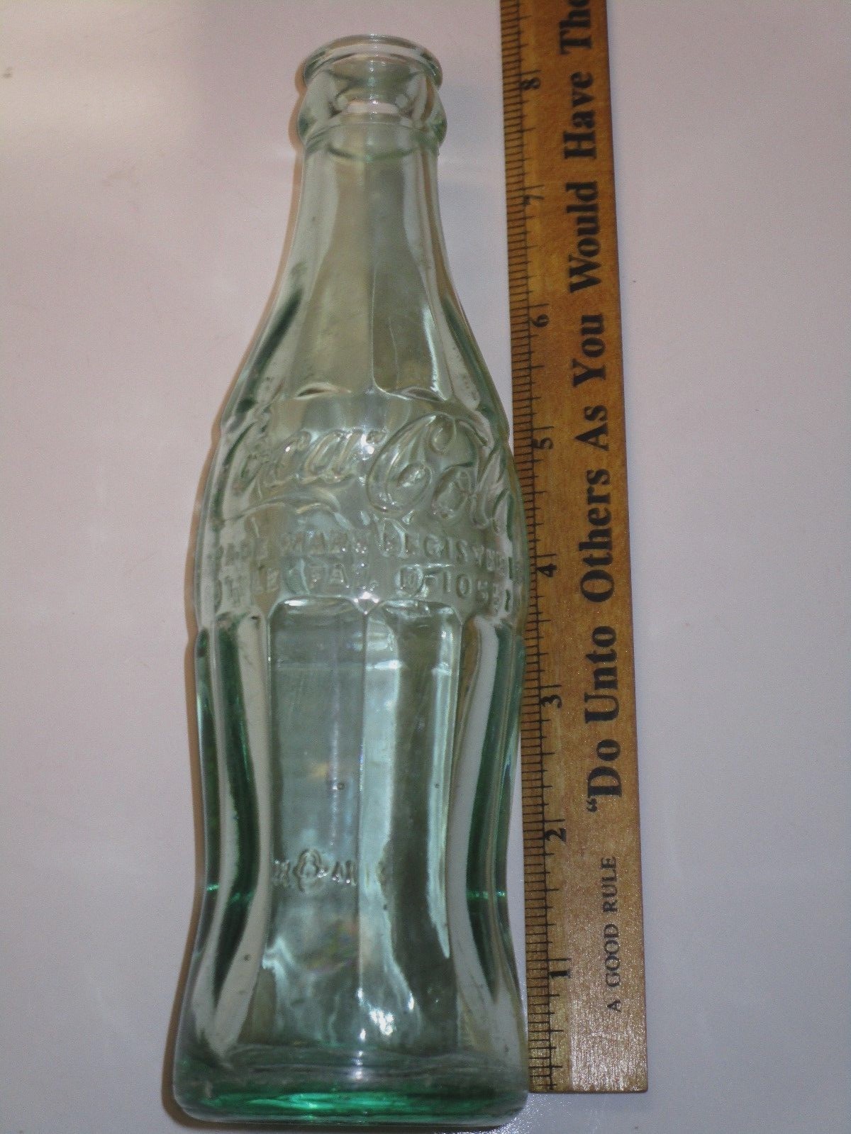Coca-Cola Glass Bottle Bay City, Michigan Patent D -105529 6 oz, 8 ...