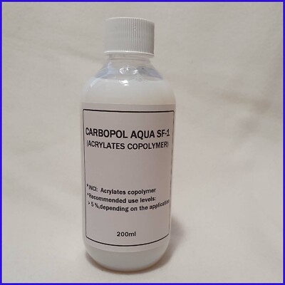 CARBOPOL AQUA SF-1 (ACRYLATES COPOLYMER) CARBOMER AQUA -200ML | eBay ...