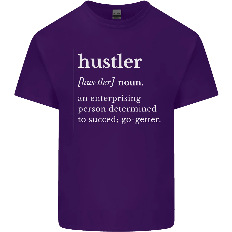 Hustler Definition Hustle Herren Baumwolle T-Shirt Tee Oberteil | eBay