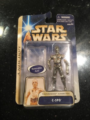 STAR WARS 2003 C-3PO TATOOINE AMBUSH A NEW HOPE #21 New Sealed Wear ...