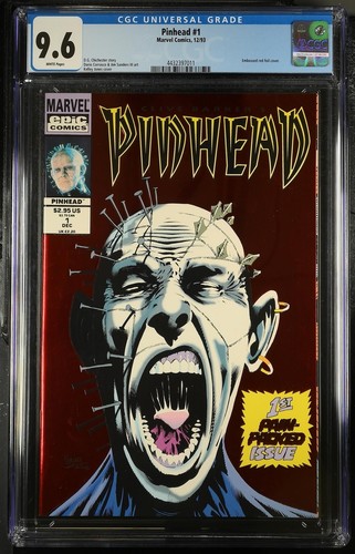 Pinhead 1 CGC 9.6 4432397011 Embossed Red Foil Clive Barker's 1st Pain ...