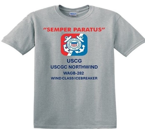 USCGC NORTHWIND WAGB-282* WIND CLASS *SHIRTS.USCG OFFICIALLY LICENSED ...