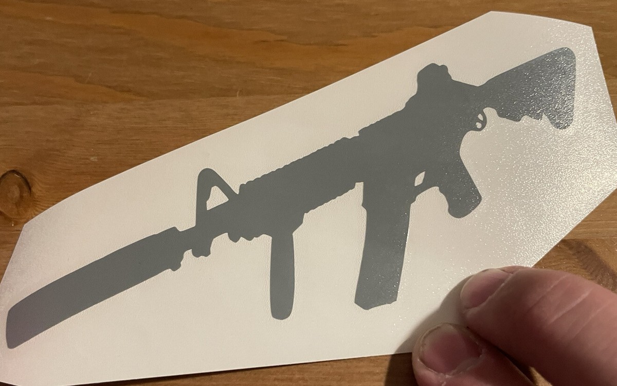 M4 Silhouette Sticker