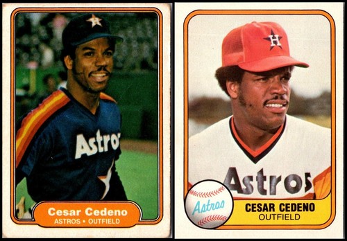 Fleer Cesar Cedeno Houston Astros (2) Card Lot - EXCLUSIVE OFFER – ACT ...