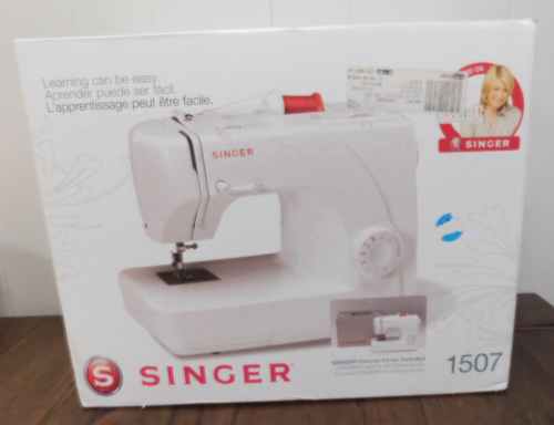 NEW Singer 1507 Sewing Machine with Canvas Cover Manual Foot Switch | eBay