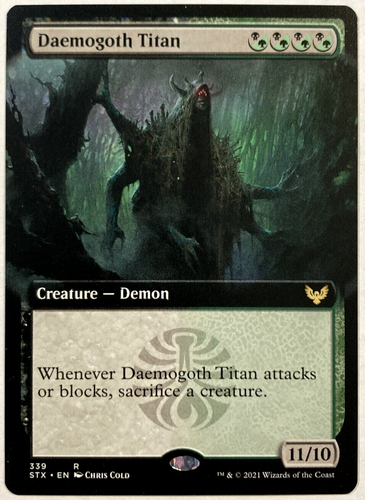 MTG Daemogoth Titan EXTENDED ART Strixhaven 339 NM | eBay