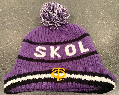 Minnesota Twins SKOL Vikings SGA Stocking Hat Cap 2022 Night Theme GUC ...