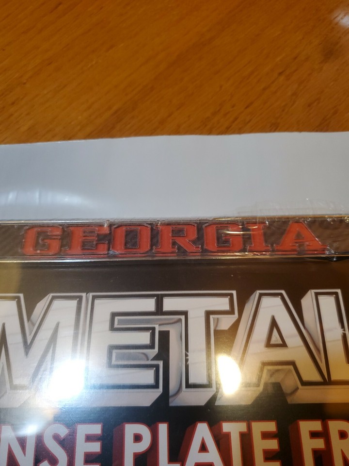University of Georgia Bulldogs Metal License Plate Frame Stockdale NEW ...