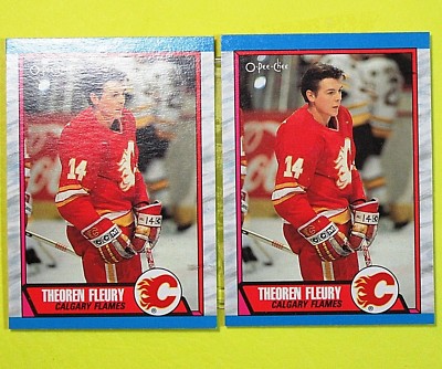 (2) THEOREN FLEURY '89-90 ROOKIE OPC #232 Calgary Flames | eBay