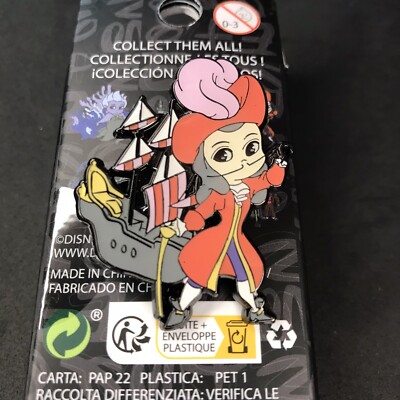 Disney Captain Hook Villains Chibi Portrait Enamel Pin Loungefly Peter ...