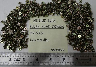(550) Metric Torx Flush Head Screw M2.5x5 | eBay