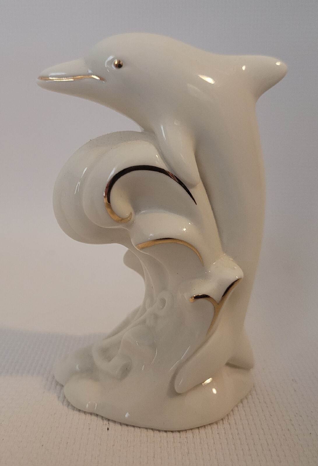 Set of 4 Lenox Dolphins with Waves Figurines ~ Gold Trim | eBay