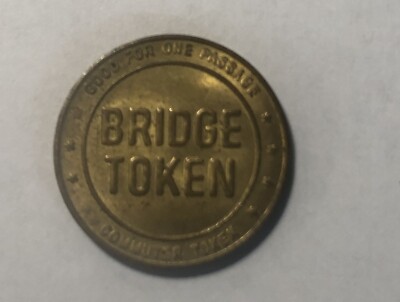 Vintage Brass PA NJ Delaware River Transit Toll Bridge Token | eBay