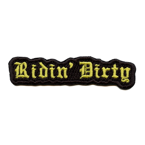 Ridin Dirty Everyday Patch Houston Underground Rapper Embroidered Iron ...
