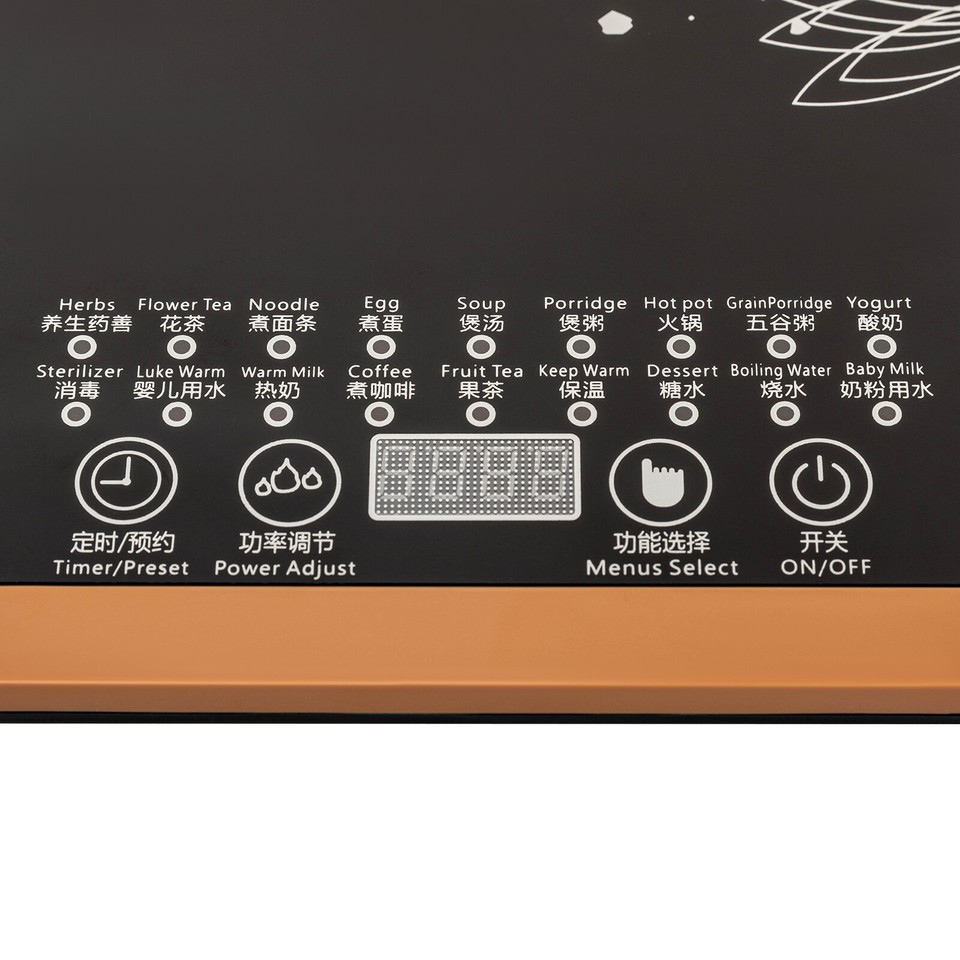 1.8L Electric Glass Tea Kettle Multifunctional Water Boiler Tea Maker ...