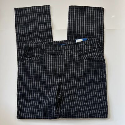 Apt.9 Straight Leg Mid-Rise Window Pane "Tummy Control" Pants 6P NWT | eBay