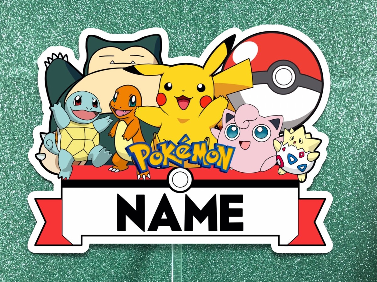 Pokemon Photo Cake Topper Printable - Infoupdate.org