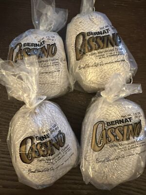 Lot Of 4 Bernat Cassino 100% Mercerized Cotton Yarn 4541B Tan | eBay