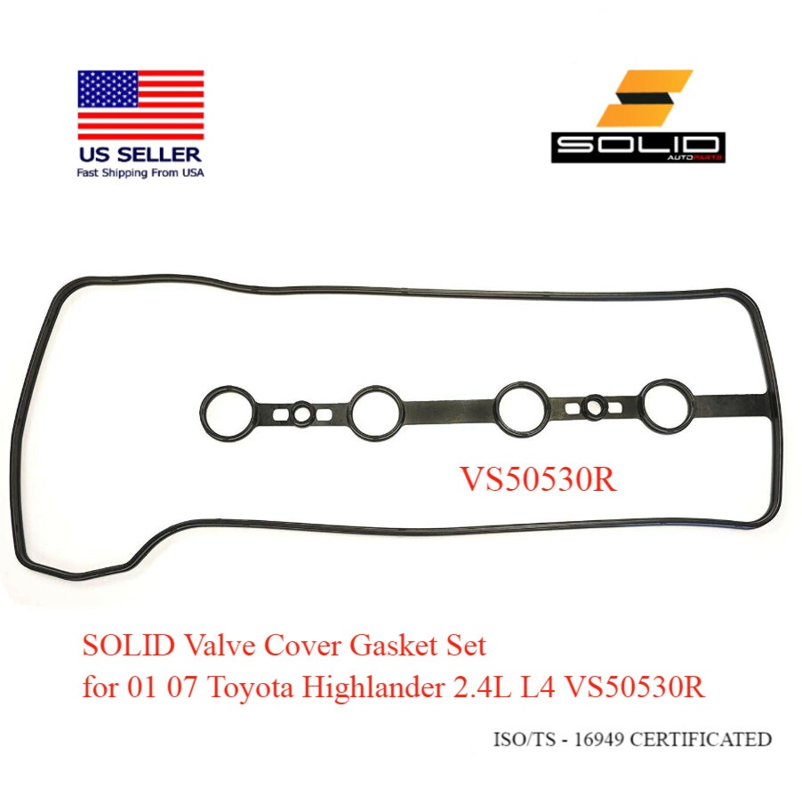 SOLID!! Valve Cover Gasket Set fits 2001-2007 Toyota Highlander 2.4L L4 ...