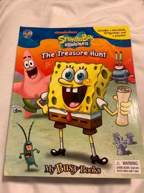 Spongebob Squarepants The Treasure Hunt My Busy Books Book 12 Figurines ...