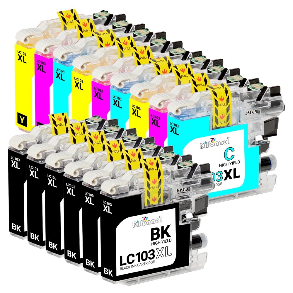LC103BK LC103C LC103M LC103Y Ink for Brother MFC-J475DW MFC-J650DW MFC ...