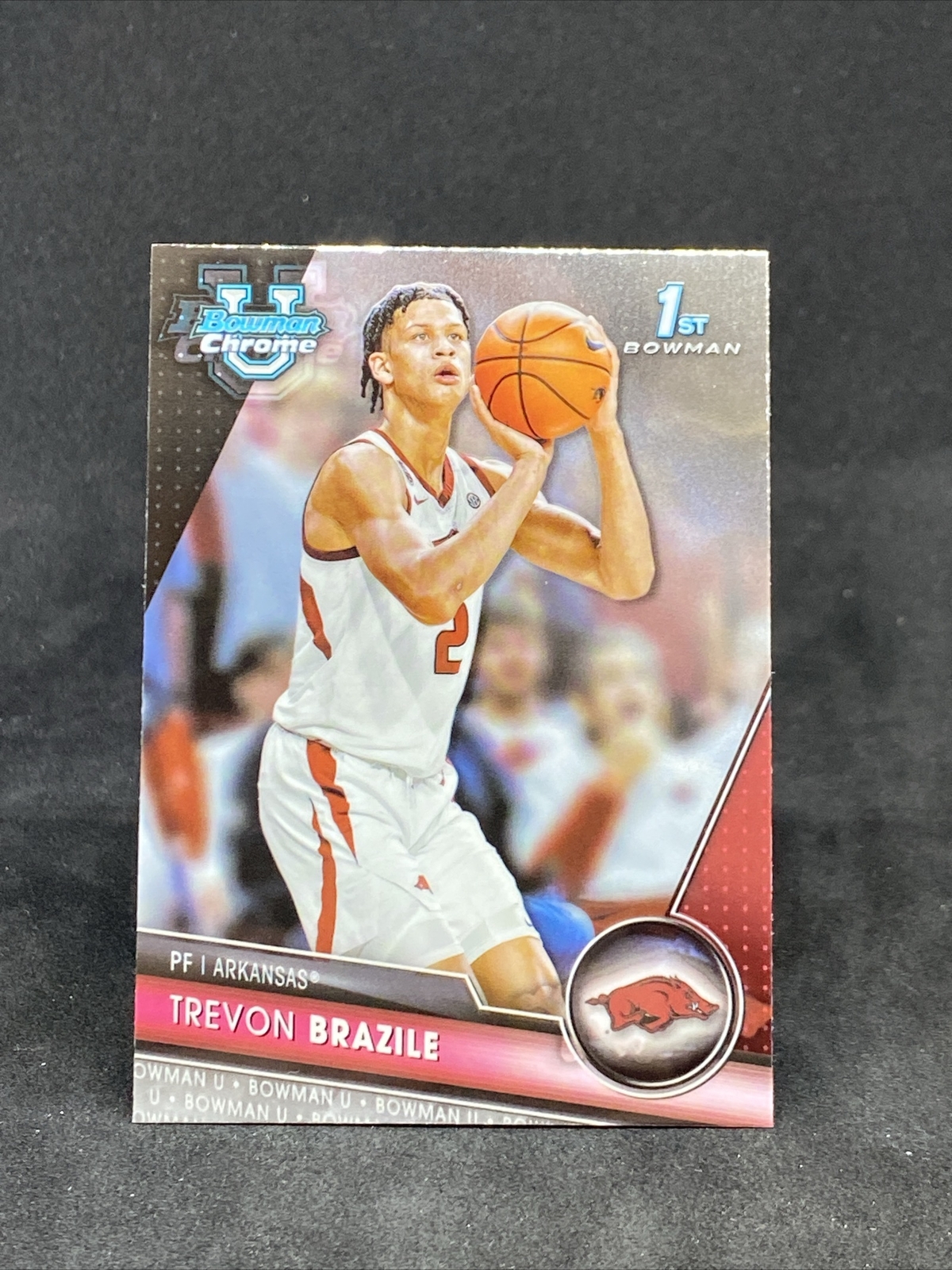 TREVON BRAZILE 2024 Bowman Chrome U Basketball 1st Bowman #8 ARKANSAS ...