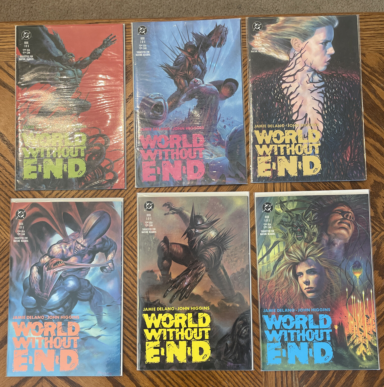 World Without End #1 2 3 4 5 6 DC Comic Book Set 1-6 Mini Series HORROR ...