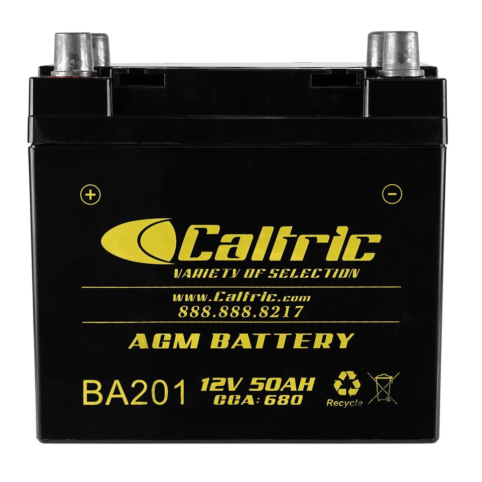 Caltric 4081481 AGM Battery for Polaris 12V 50Ah 680 CCA | eBay