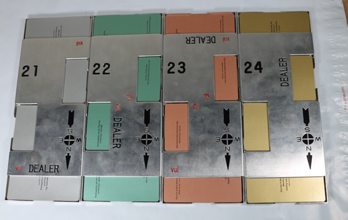 Vintage J R Official Aluminum Duplicate Bridge Boards Set F 21, 22, 23 ...
