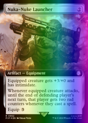 MTG Magic the Gathering Nuka-Nuke Launcher (962/1102) Fallout NM FOIL ...