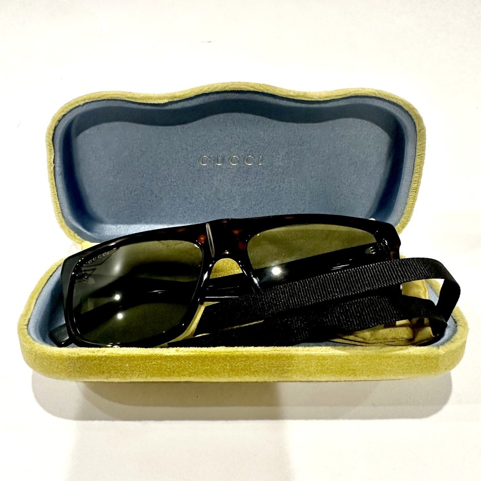NEW Authentic Gucci Sunglasses 57mm GG 0459S 002 Havana Sunglasses | eBay