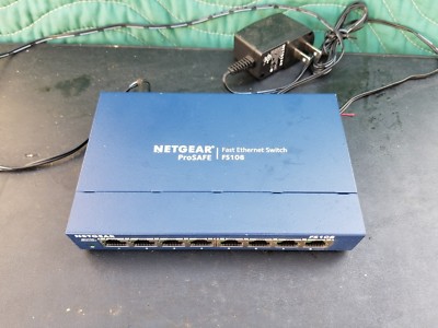 NETGEAR ProSafe FS108 10/100 Desktop Switch - switch - 8 ports ...