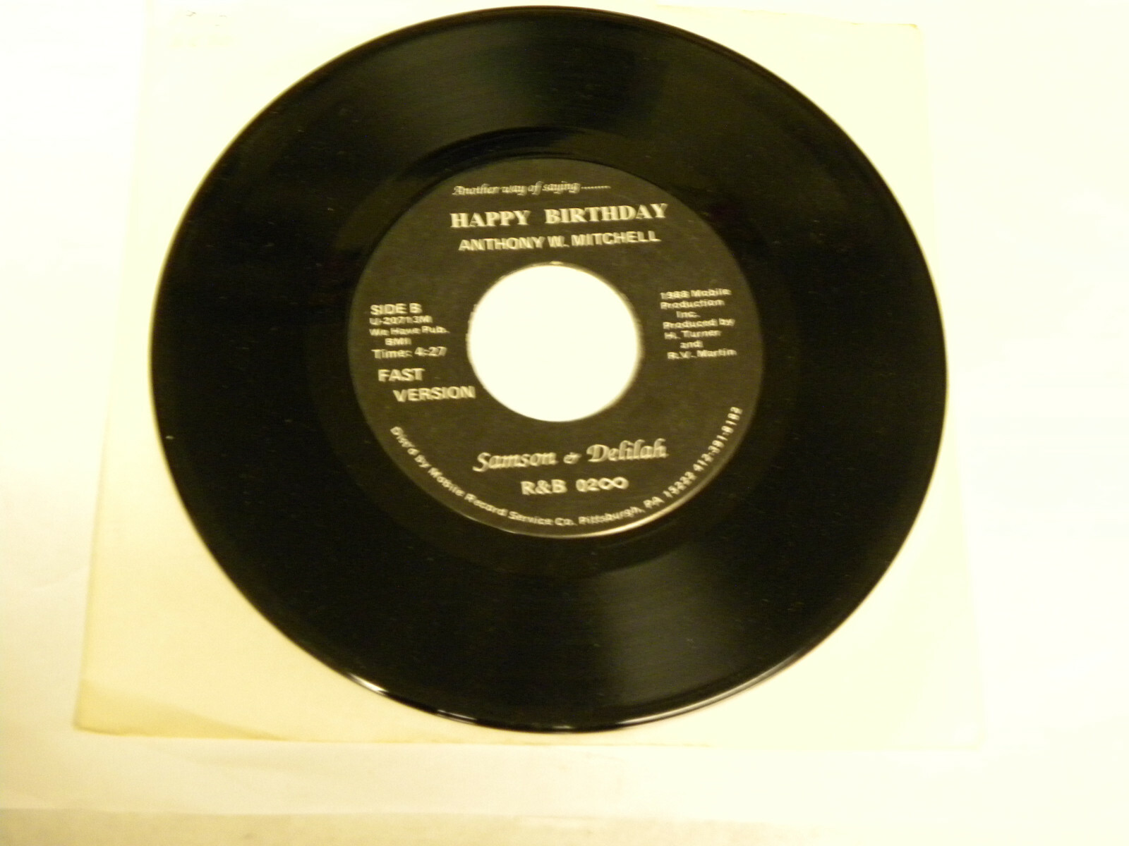 Happy Birthday by Anthony W. Mitchell (Samson & Delilah U-20713 very ...