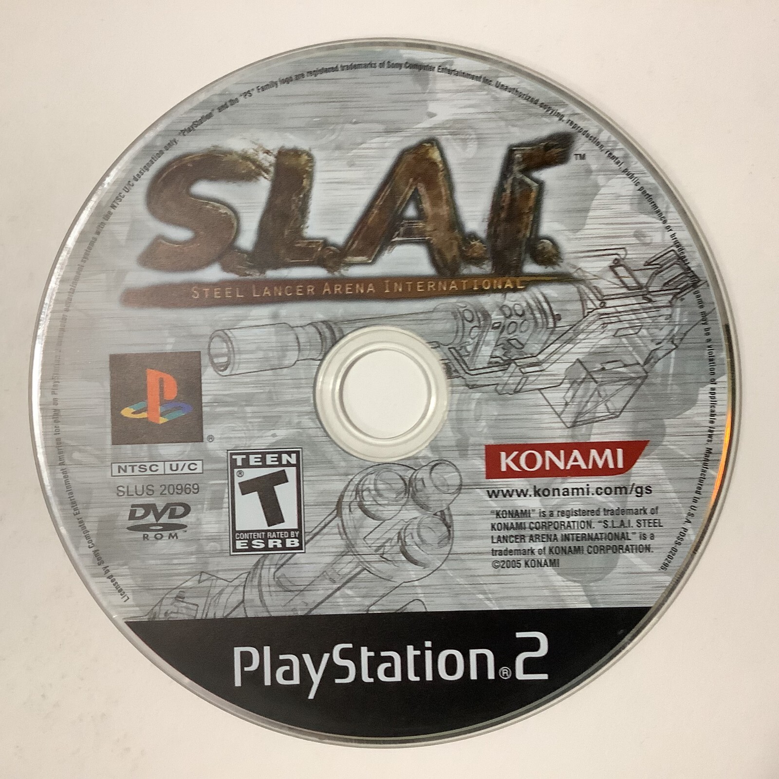 SLAI Steel Lancer Arena International PS2 Sony PlayStation 2 Disc Only ...