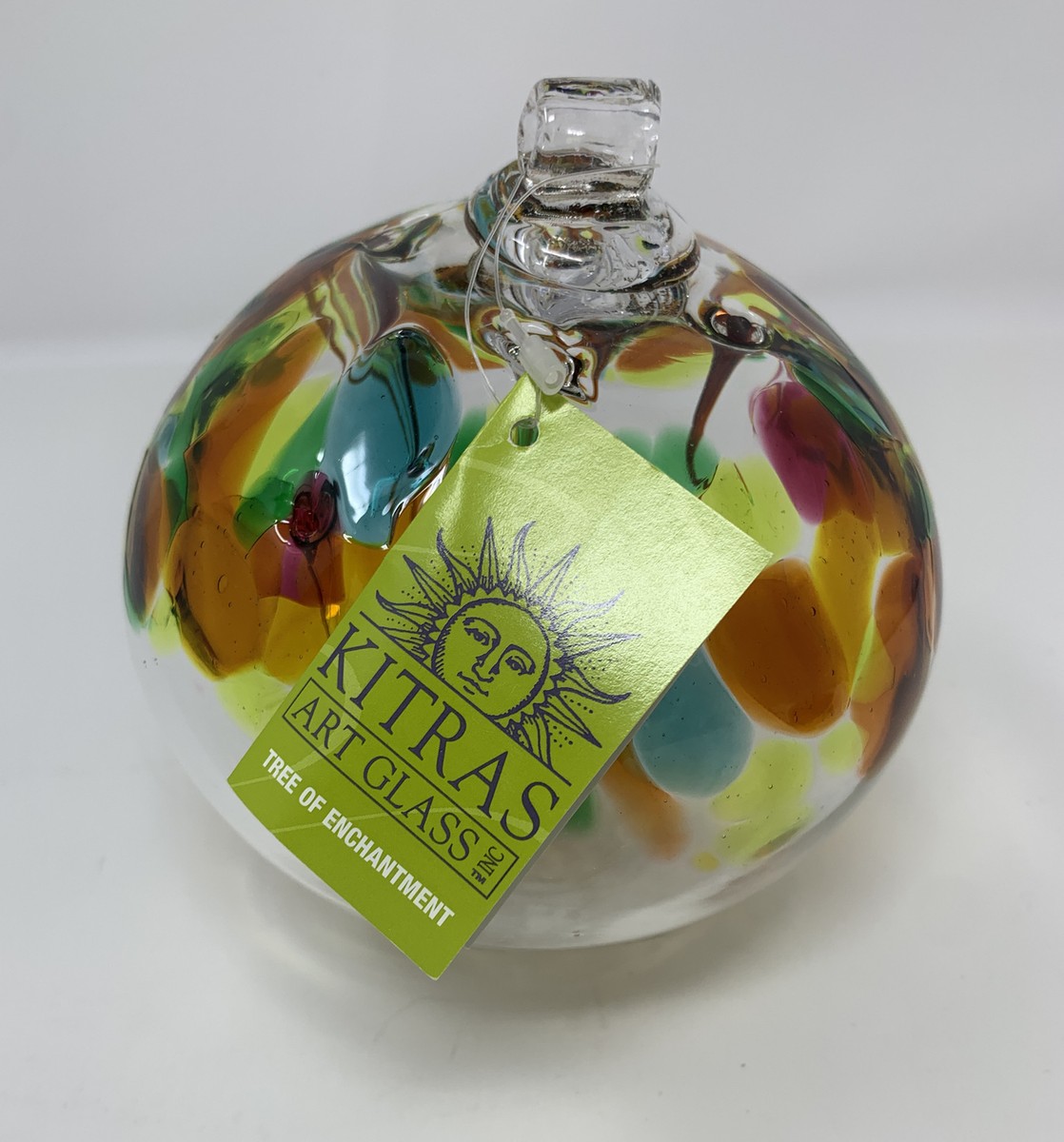 Kitras Glass Medallions Pottery Barn Hand Blown Art Glass Ball Oil